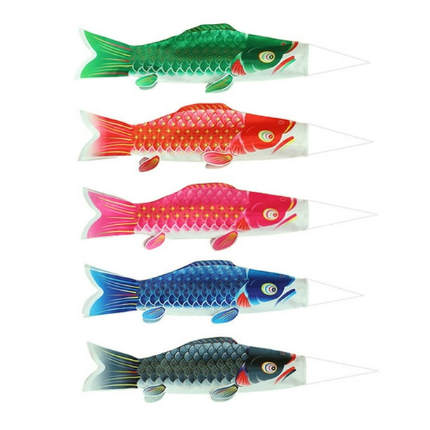 5 Pieces Japanese Carp Windsock Streamer Fish Flag Kite Japanese Carp ...