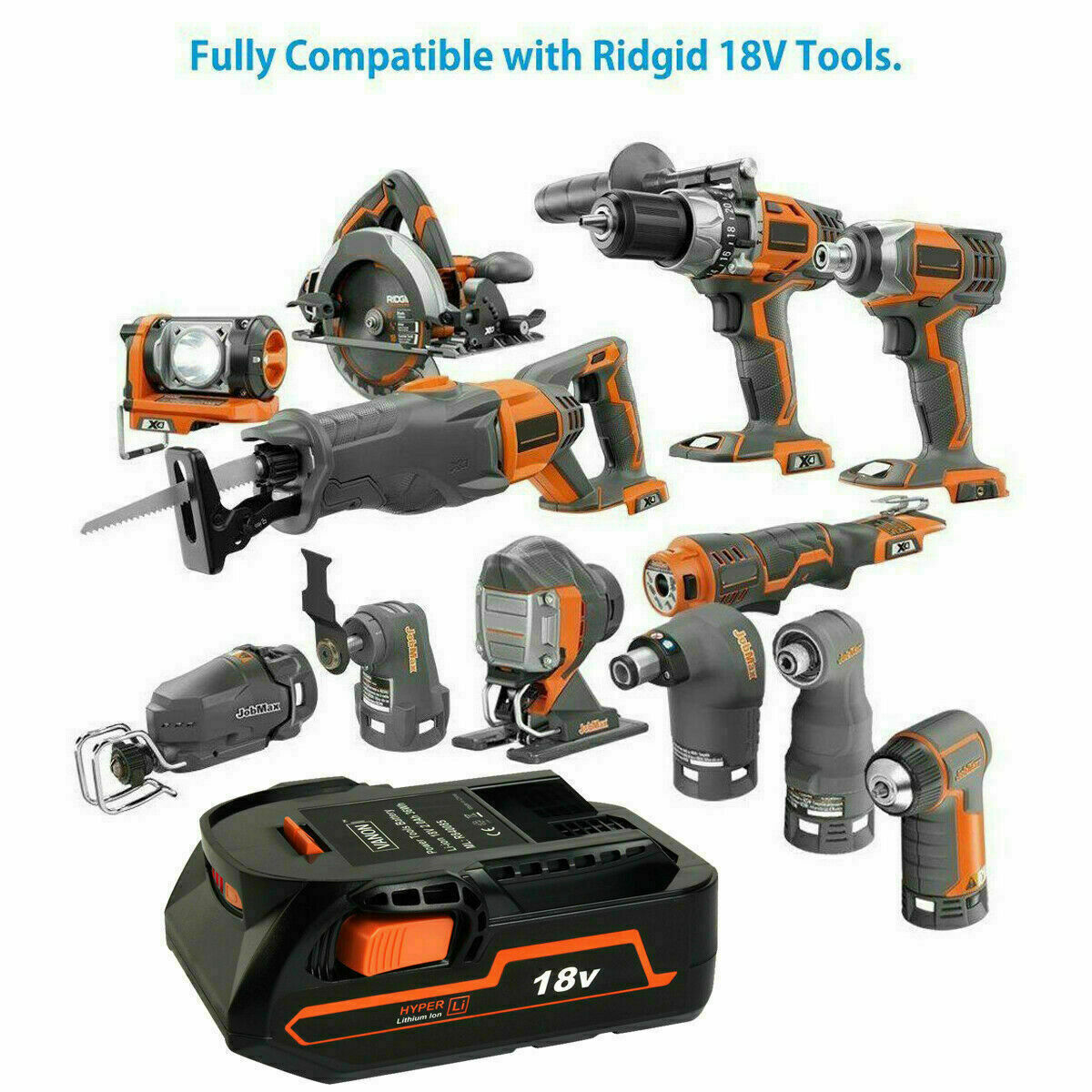 For Ridgid R840085 18Volt Lithium Battery Rigid R840087 R840083 Hyper Power Tool - Walmart.com