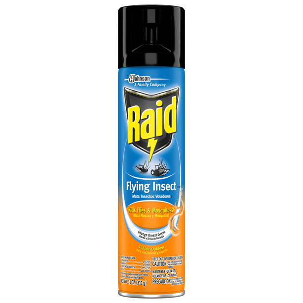 Raid Flying Insect Killer 11oz Orange Breeze - Walmart.com