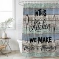 72x78 Inch Shower Curtain Spoon Knife Kitchen Bathroom Decor ...