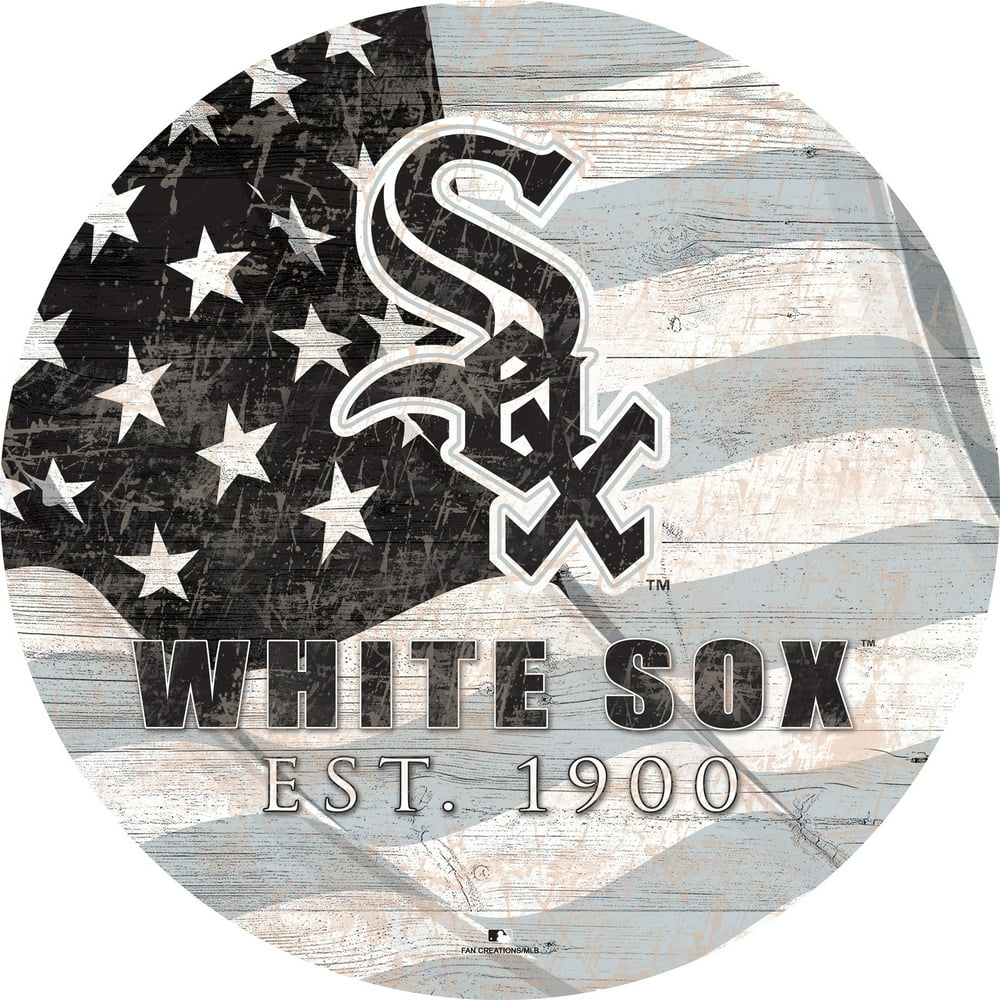 Chicago White Sox 12" Team Color Flag Sign - Walmart.com - Walmart.com