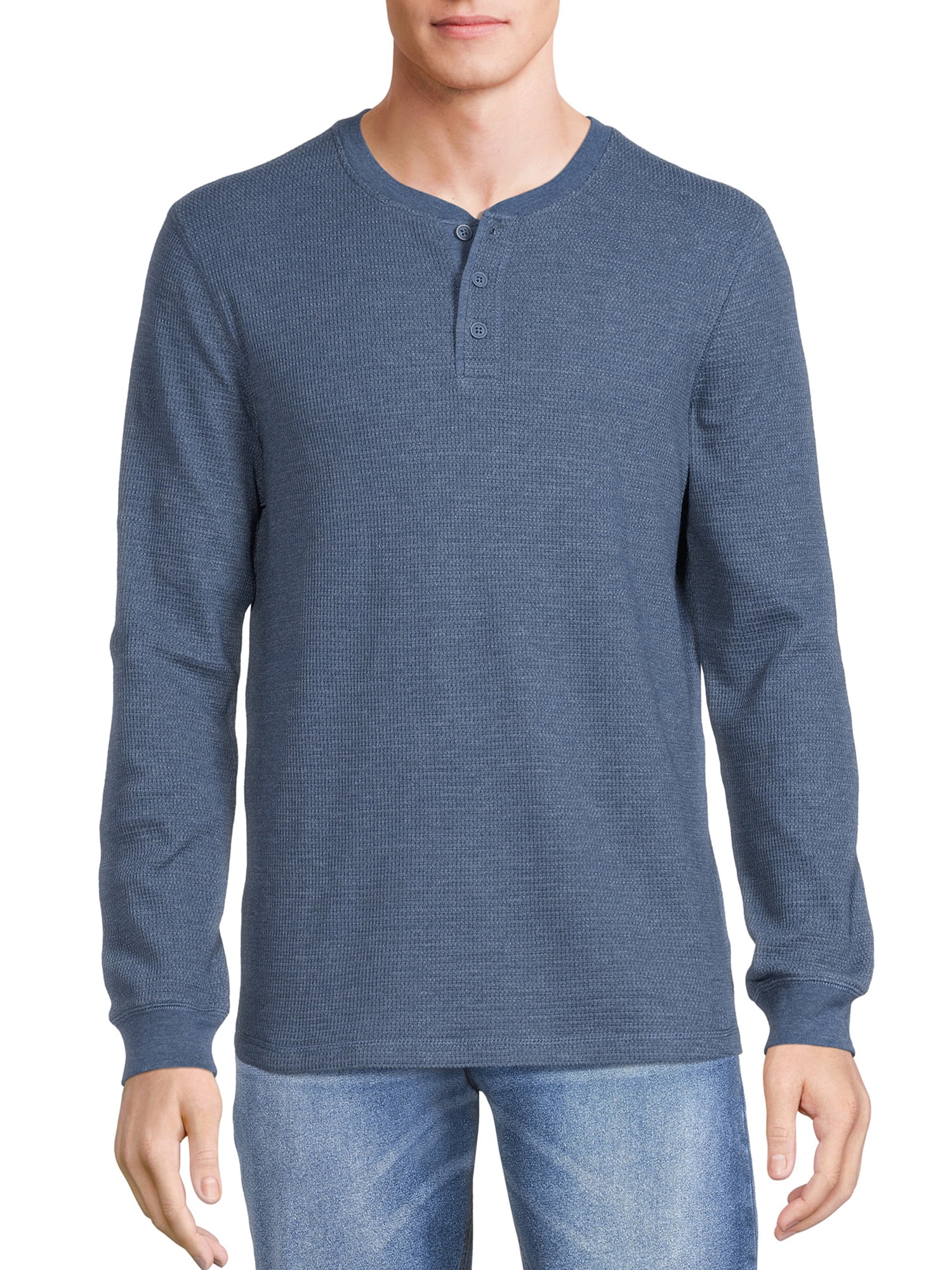 George Men's and Big Men's Long Sleeve Thermal Henley Shirt - Walmart.com