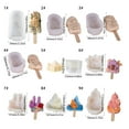 Flower Shape Silicone Popsicles Molds Ice Cream Molds Popsicles Maker ...