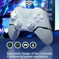 UHM Wireless Controller for P4/Pro/Slim/PC,Bluetooth Gamepad Remote Joystick with LED Light ...