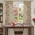 Beach Footprint Sheer Curtains for Living Room Bedroom, Summer Coastal ...