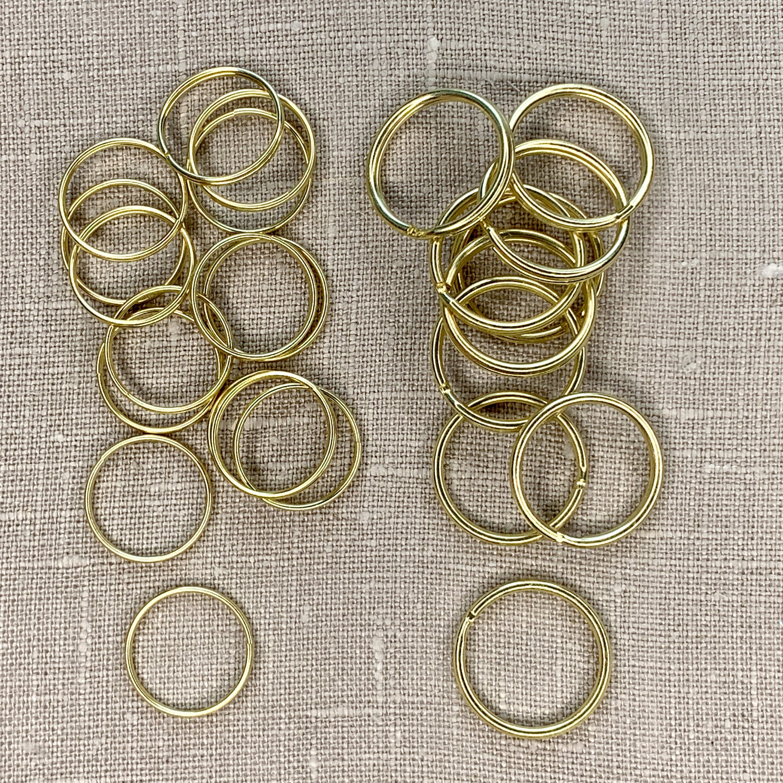 Assorted Split Rings, Gold 25pc - Walmart.com
