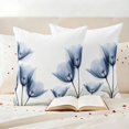 Blue Tulip Outdoor Pillow Covers 24"x24" Set of 2,Waterproof Throw ...