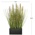 DecMode 18" Artificial Plant in Black Melamine Pot - Walmart.com