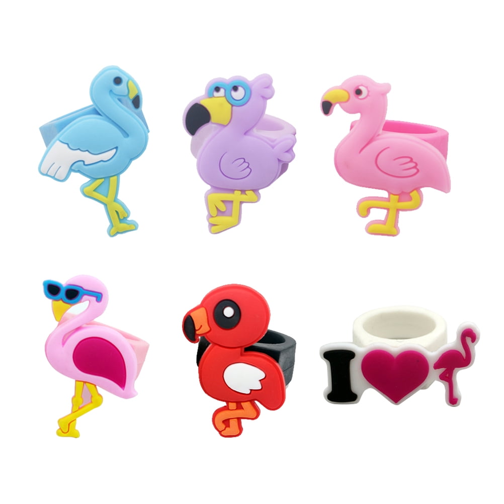 Click here for Amosfun 6pcs Silicone Children Rings Adorable Flam... prices
