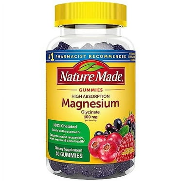 Nature Made Extra Strength Magnesium Oxide 400mg for Muscle, Nerve ...