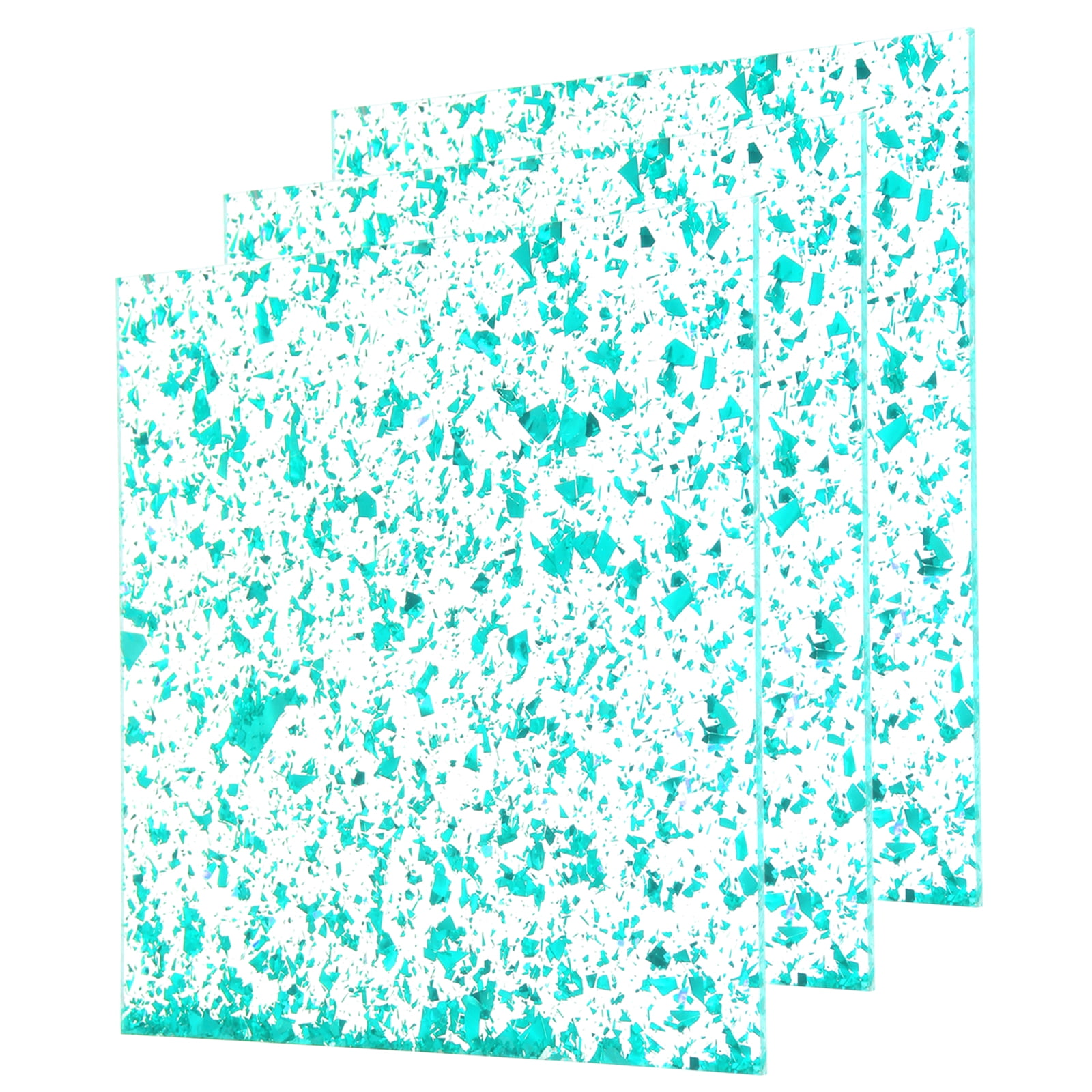 Click here for Uxcell 3pcs Cyan Glitter Acrylic Sheets 1/8 Thickn... prices
