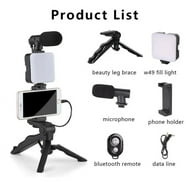 Teleprompter,Kit With Led A10 Portable Fill Remote Video Presentation ...
