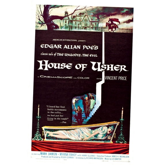 Best Posters House Of Usher Movie Poster 11Inx17In Mini Poster 11x17 ...