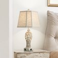 RORIA 25" Two-Piece Modern Table Lamp for Living Room Bedroom ...