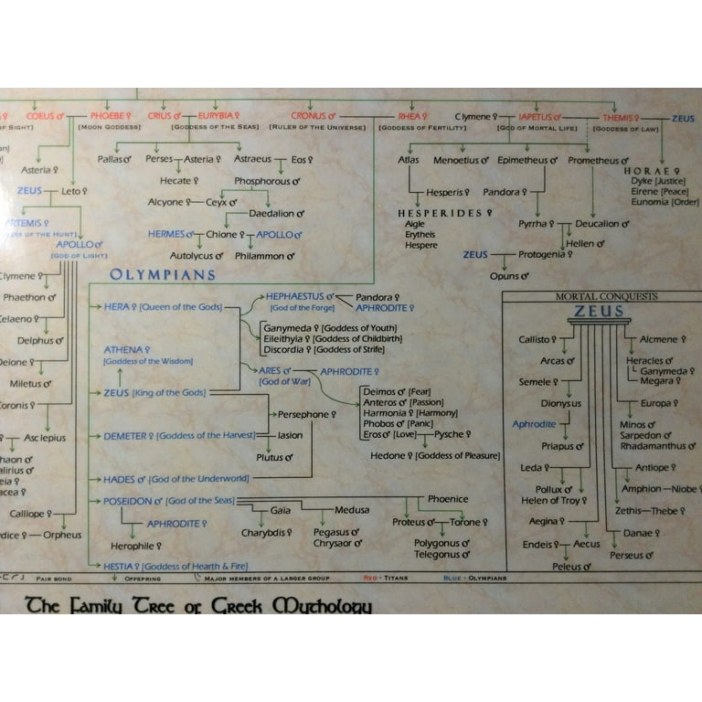 Greek Gods Family Tree