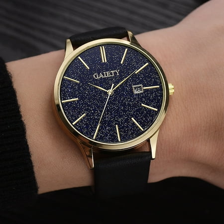 Star Sky Watch,Men Starry Sky Quartz PU Strap Watch Starry Sky Watch ...