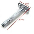 Men's Traditional Double Edge Chrome Shaving Razor, Safety Razor and 5 ...