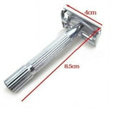 Men's Traditional Double Edge Chrome Shaving Razor, Safety Razor and 5 ...