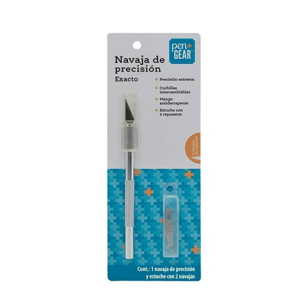 Navaja de precisión exacto Pen + Gear de aluminio con 2 repuestos ...