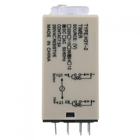 Time Relay, 8 Pins Digital Timer, H3Y-2 For Industrial Control Home ...
