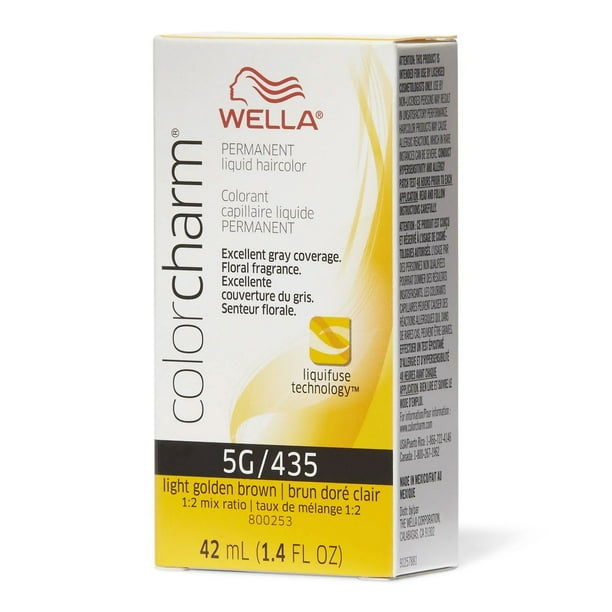 Wella Color Charm Permanent Liquid Haircolor, 5G/435 Light Golden Brown ...