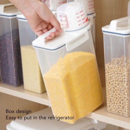 Dry Food Container, Rice Container Transparent Body For Home ...
