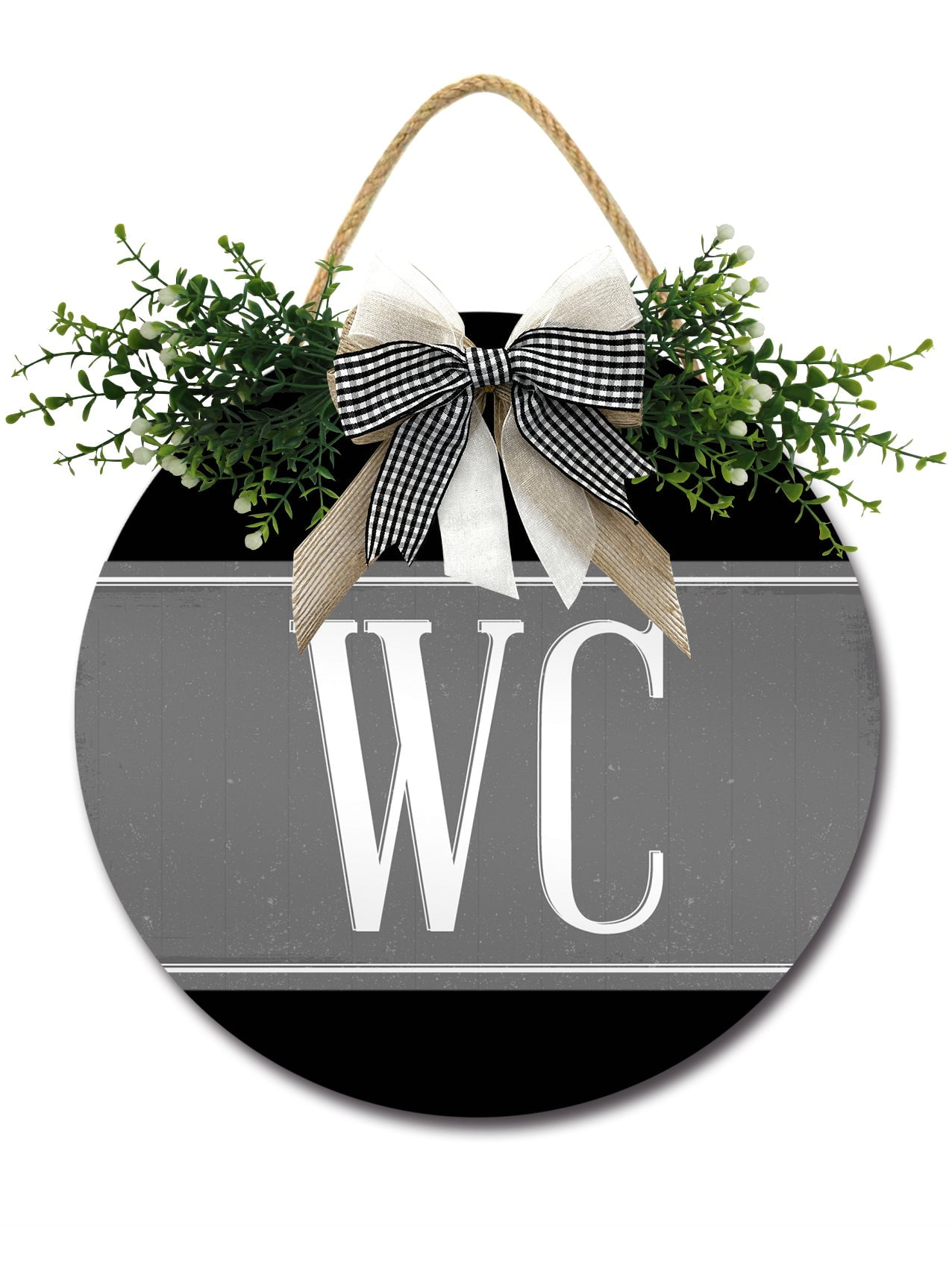 Home Decor Signs Toilet Wc Rustic Wooden Wall Art Signs Farmhouse ...