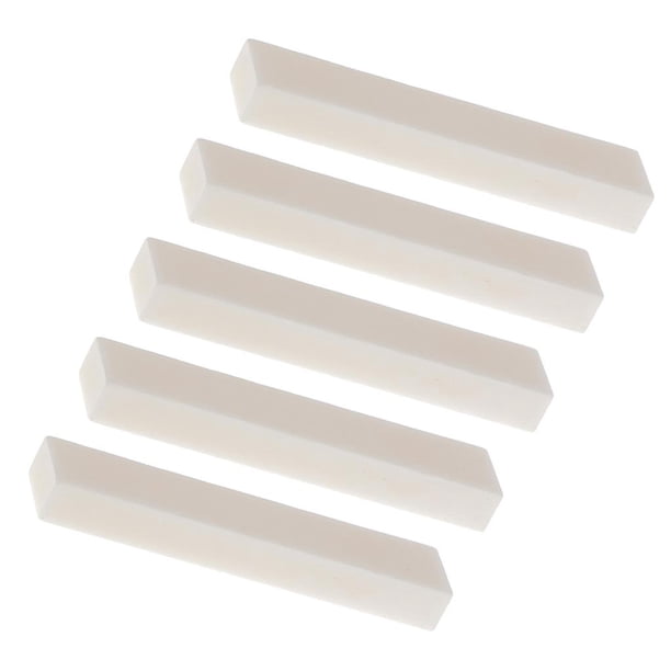 Tuerca de Hueso de Guitarra Yuyangstore 5 Piezas Beige Sin Cortar 52x6 ...