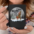 Big Foot Sasquatch Christmas Santa Tree Sleigh Moon Reindeer Coffee ...