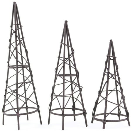 Mini Iron Garden Obelisks 3/Pkg-Rustic - Walmart.ca