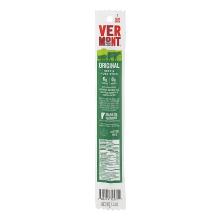 Vermont Smoke & Cure Beef & Pork Stick Original, 1.0 OZ - Walmart.com