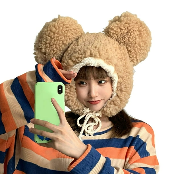Real bear head hat store