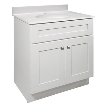 Zenith Home SBC30CH 2-Door Shaker Vanity with Top, Wood, Espresso ...