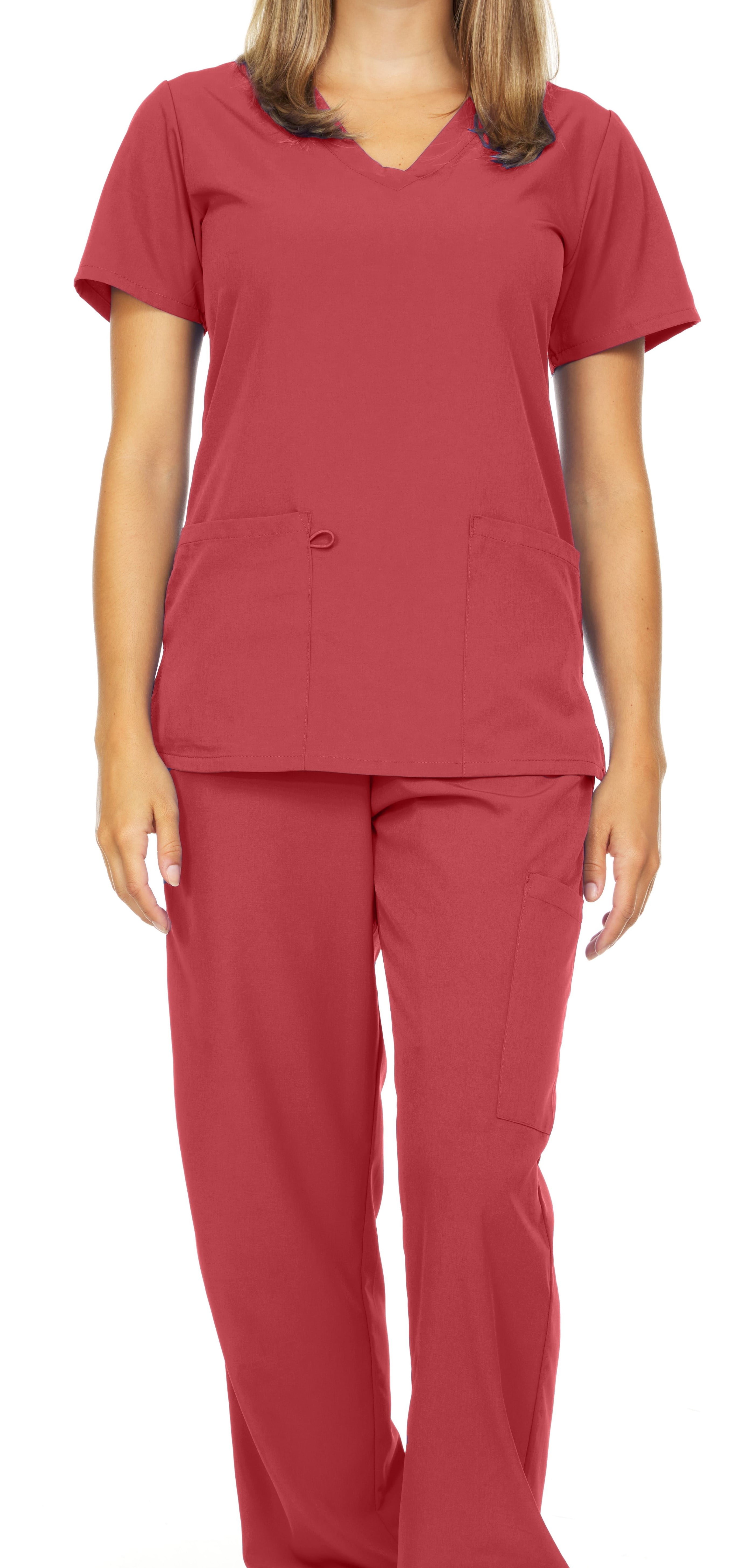 EZI - EZI Women's Fashion Premium Performance Yoga Scrub Set - Walmart ...