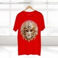 Carnival Mask Graphic T-Shirt Unisex 100 Cotton With Antique Gold Art ...