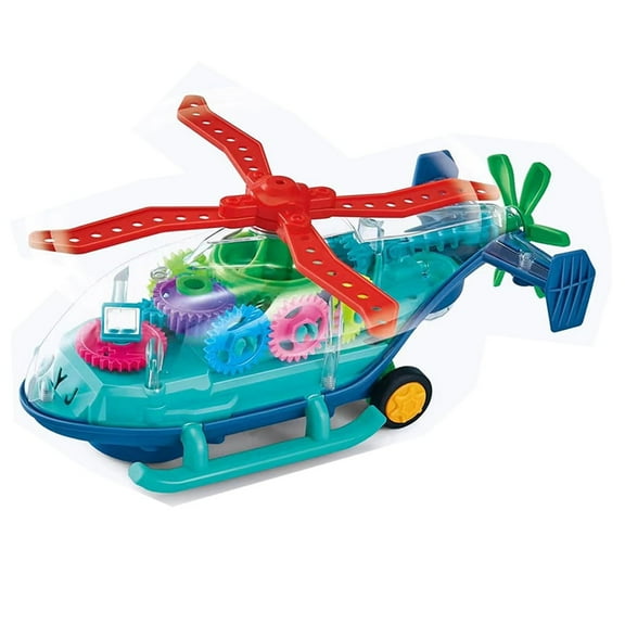 Velocity Toys Sky Pilot Battery Operated Bump and Go Toy Helicopter w ...