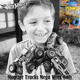 Hot Wheels Monster Trucks 2-Pack, 1:64 Scale Vehicle with Giant Wheels ...