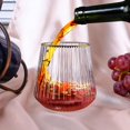 40 Pack 14oz Clear Plastic Wine Glasses with Gold Rim, Unbreakable ...