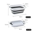 FTCBJJA 42L Collapsible Plastic Laundry Basket, Washing Tub for Clothes ...