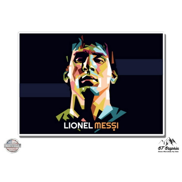 Lionel Messi - 5" Vinyl Sticker - For Car Laptop I-Pad - Waterproof ...