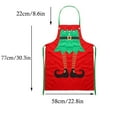 1pcs Christmas Apron Funny Cartoon Apron Style Christmas Santa Snowman