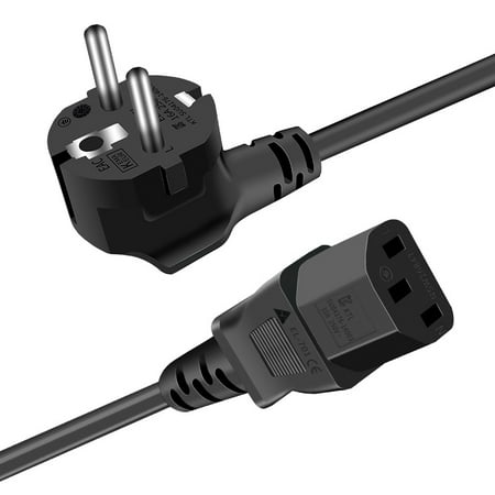 YERDGARY 1.5m Power Cable Protective Contact F-Type Plug (CEE 7/4) 90 ...