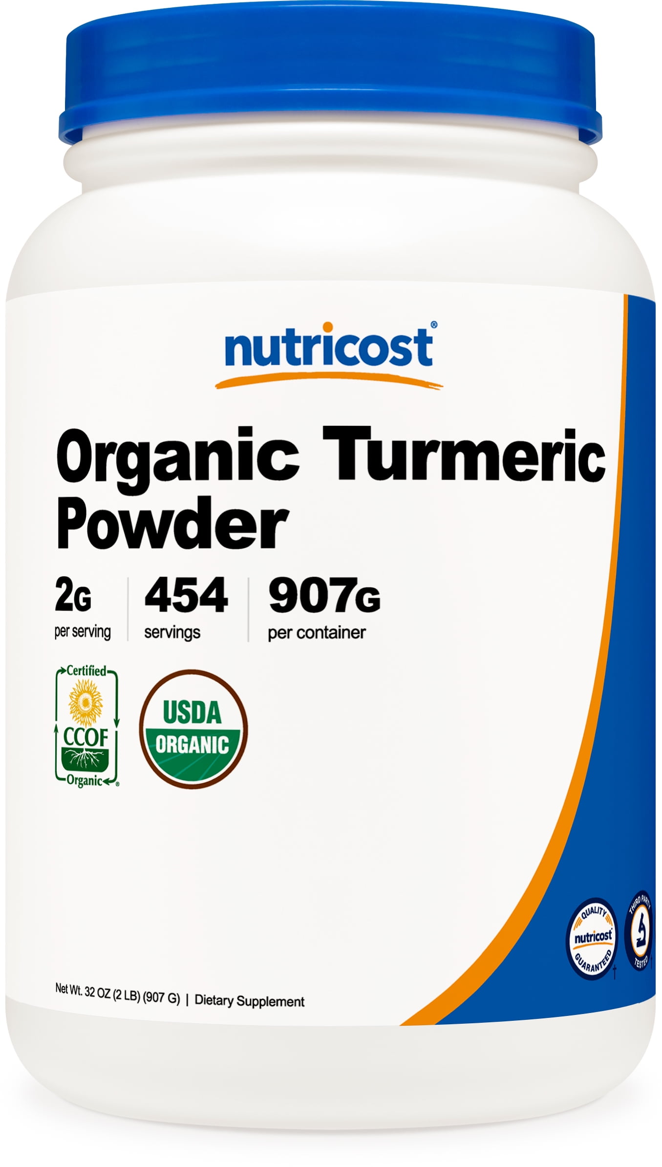 Nutricost Organic Turmeric Powder 2 lbs (32oz) - Certified USDA Organic ...