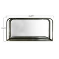Creative Co-Op Rectangle Metal Framed Wall Mirror with Shelf, Black ...