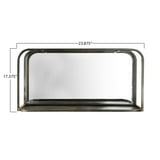 Creative Co-Op Rectangle Metal Framed Wall Mirror with Shelf, Black ...