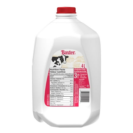 Baxter 3.25% Homogenized Milk | Walmart Canada