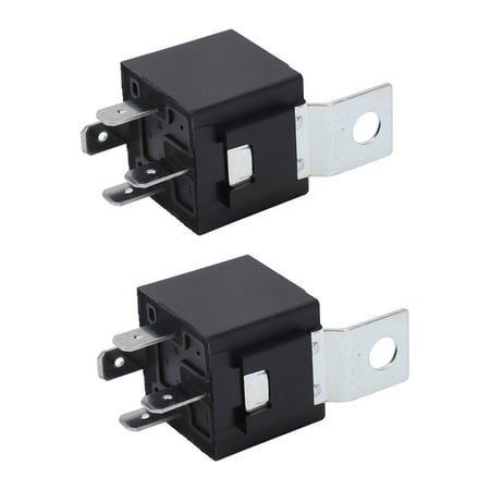4 Pin Automotive Relay, 2PCS 12VDC Copper Coil Compact Normally Open ...