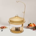 9L/9.5QT Chafing Dish Buffet Set, Stainless Steel Chafer, Round Buffet ...