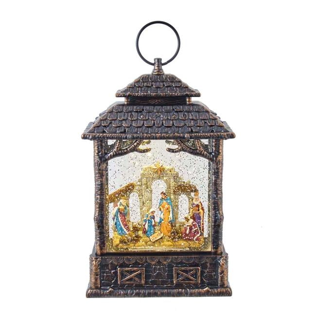 11 in. Battery-Operated LED Nativity Scene Water Lantern - Walmart.com