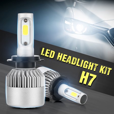 Pack of 2 COB LED Auto Car Headlight, 40W 10000LM All In One Car LED ...